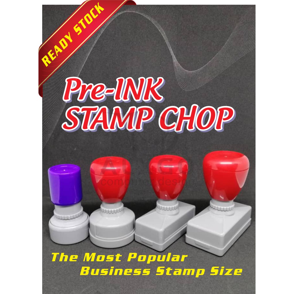 Pre Ink Stamp, Company Chop, All Size HA#1855 #2255 #2763 #Ø28 #Ø33 ...