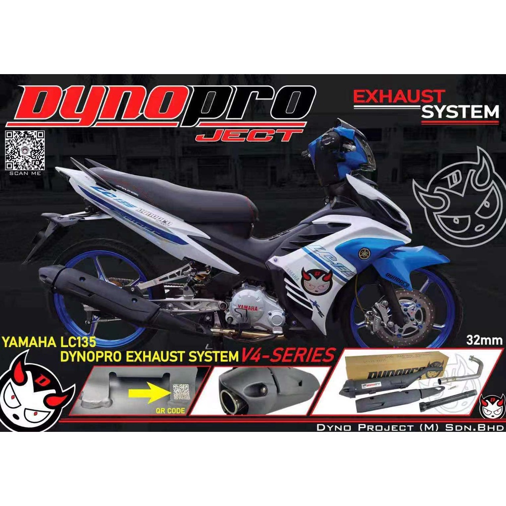 EXZOS LC135 Y15ZR RS150 RSX150 EXHAUST CUTTING STANDARD EXZOS ESPADA ...