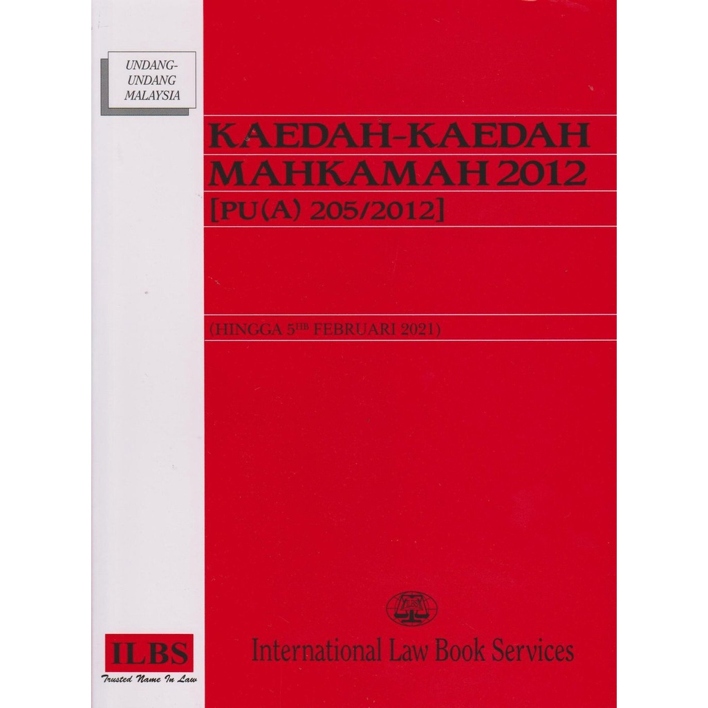 KAEDAH - KAEDAH MAHKAMAH 2012 (PU(A)205/2012) | Shopee Malaysia