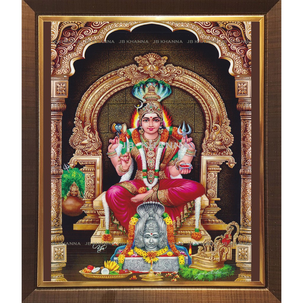 Karumariamman Digital Photo with Lamination and Frame (L287C) | Shopee ...