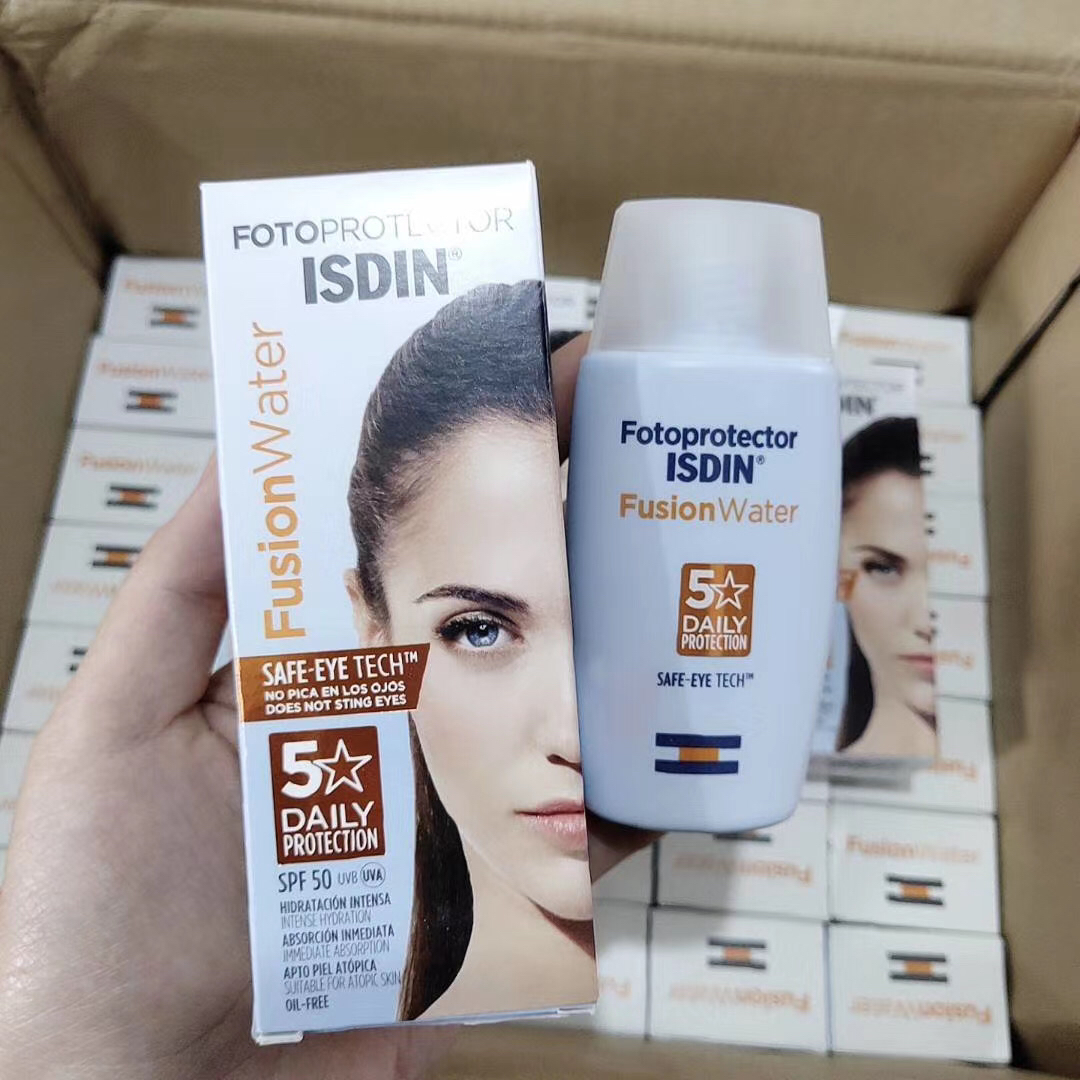 Isdin fotoprotector fusion water sunscreen spf 50 oil free for atopic ...