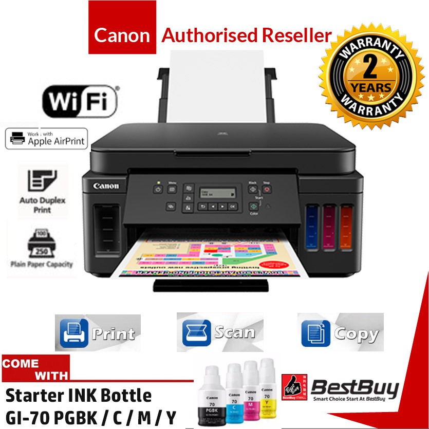 Canon Pixma G6070 Ink Tank Wireless All In One Printer | Shopee Malaysia