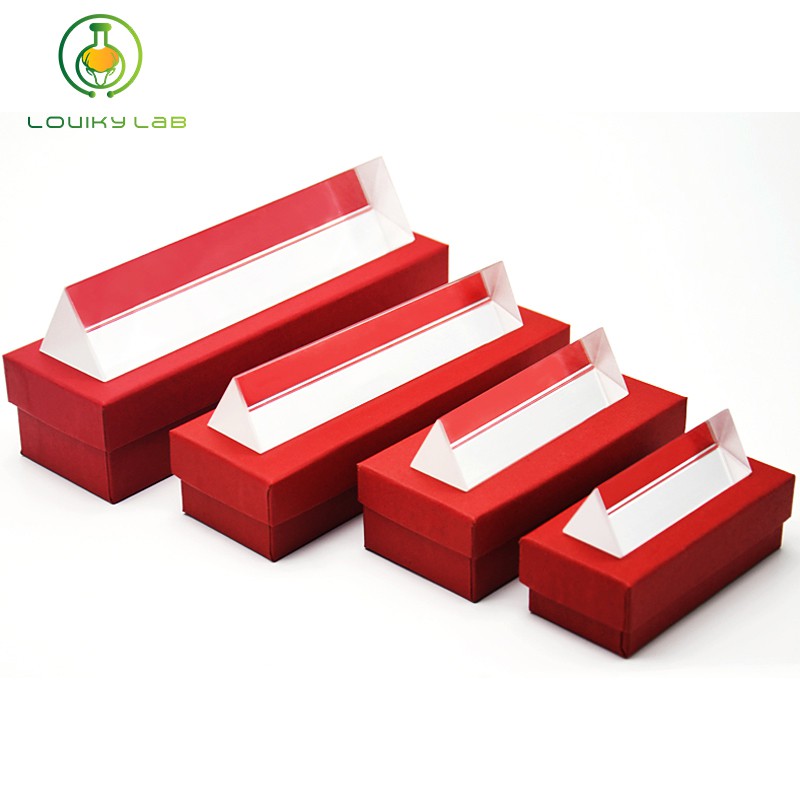 5/8/10/15/20cm Optical Glass Triple Triangular Prism Refractor Crystal ...