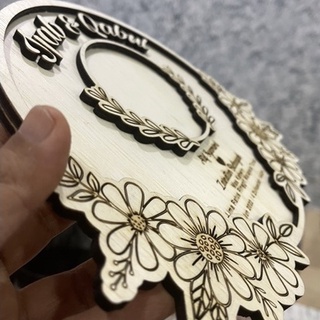 Frame Mas Kahwin Ijab Qabul Kayu - Frame Bingkai Kayu Laser Engrave ...