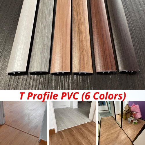 PVC T Profile ( Accessories Lantai) SPC Floor Vinyl 3mm Korea Vinyl ...