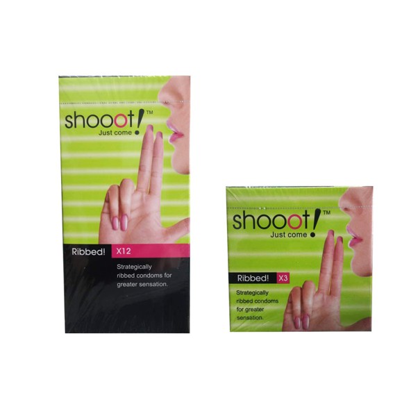 [EXP: 2025] SHOOT SHOOOT! RIBBED CONDOM (3'S / 12'S) | Shopee Malaysia