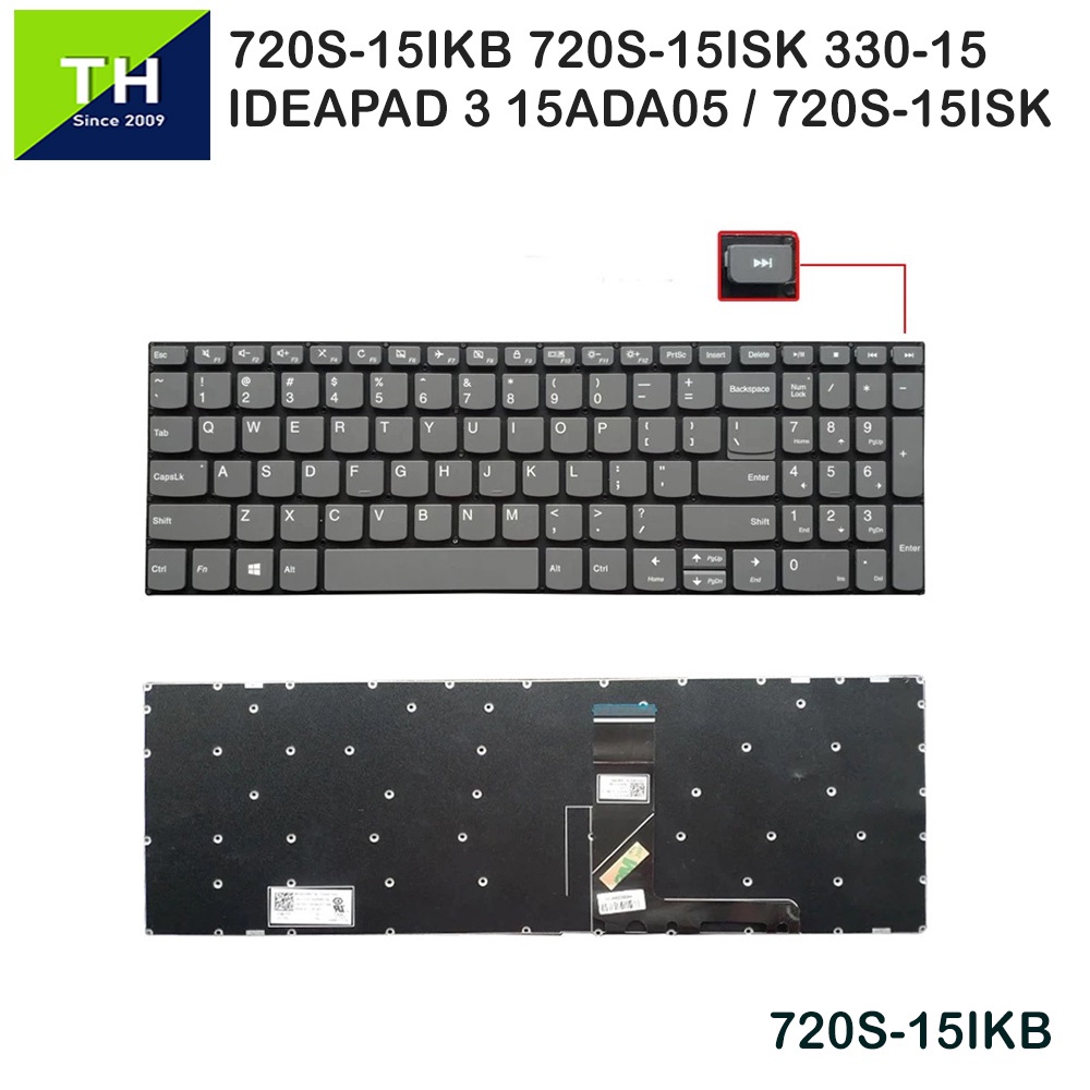 Lenovo Ideapad 720S-15IKB 720S-15ISK Laptop Replacement Keyboard ...