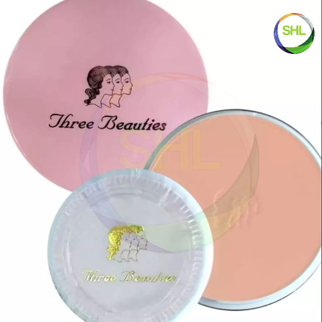 Three Beauties 804 Women Beauty Pressed Compact Powder 20g Bedak Serbuk ...
