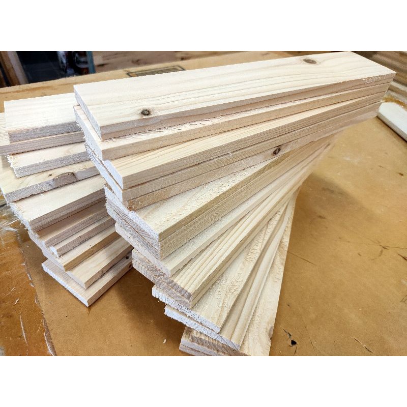 *READY STOCK* Kayu Pine Recycle 1ft x 2.5" x 10-14mm | Shopee Malaysia