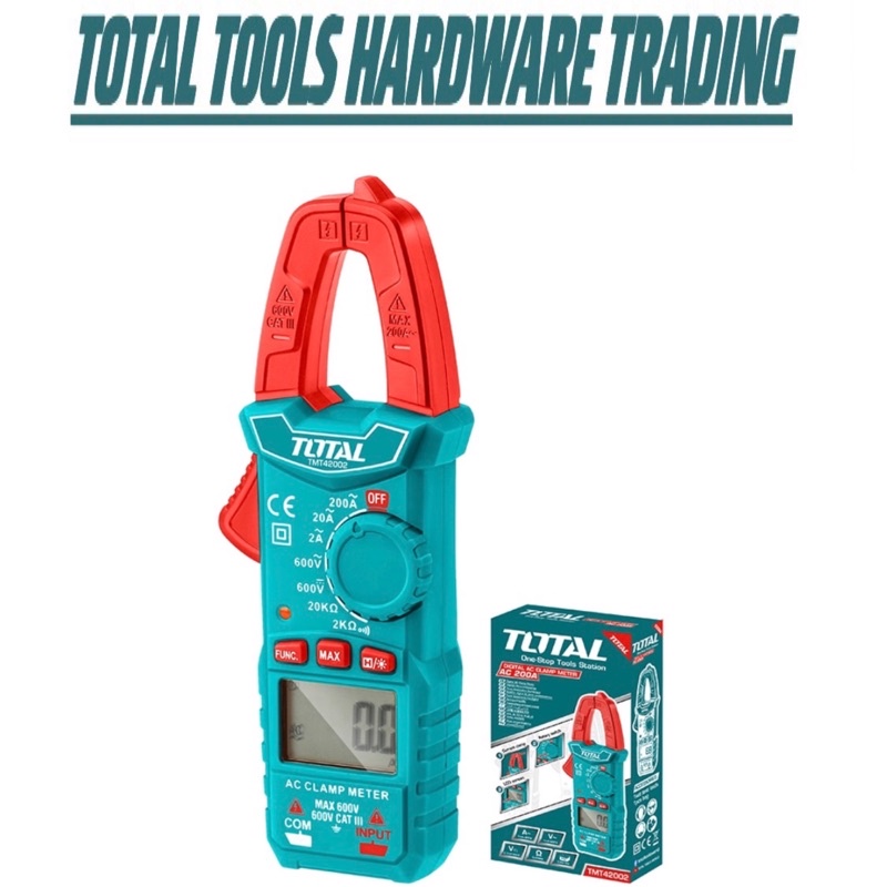 Total Digital AC Clamp Meter (AC 200A) TMT42002 | Shopee Malaysia
