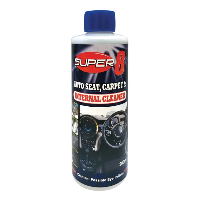 Super8 Car Care Internal Cleaner 200ml stain remover dashboard seat ...