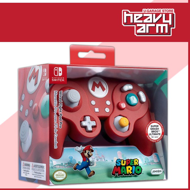 Nintendo Switch Console PDP Controller Red Mario Fight Pad (Wired ...