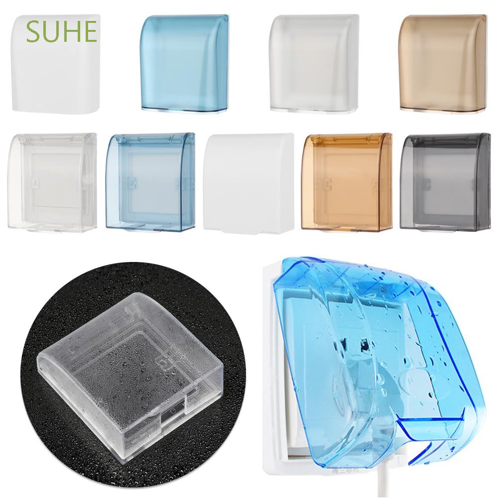 1PC 86 Type Splash-Proof Transparent Socket Protective Cover Bathroom ...