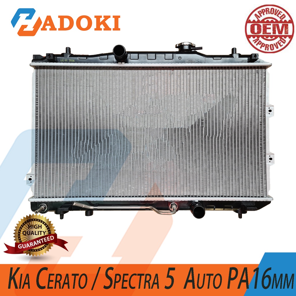 KIA CERATO / SPECTRA 5 AUTO PA16MM OEM HIGH QUALITY RADIATOR ASSY ...