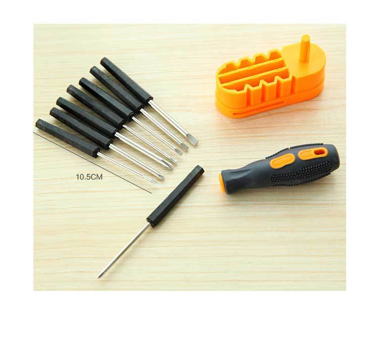 8-In-1 Small Screwdriver Set Replaceable Flat Blade Cross Screwdriver ...