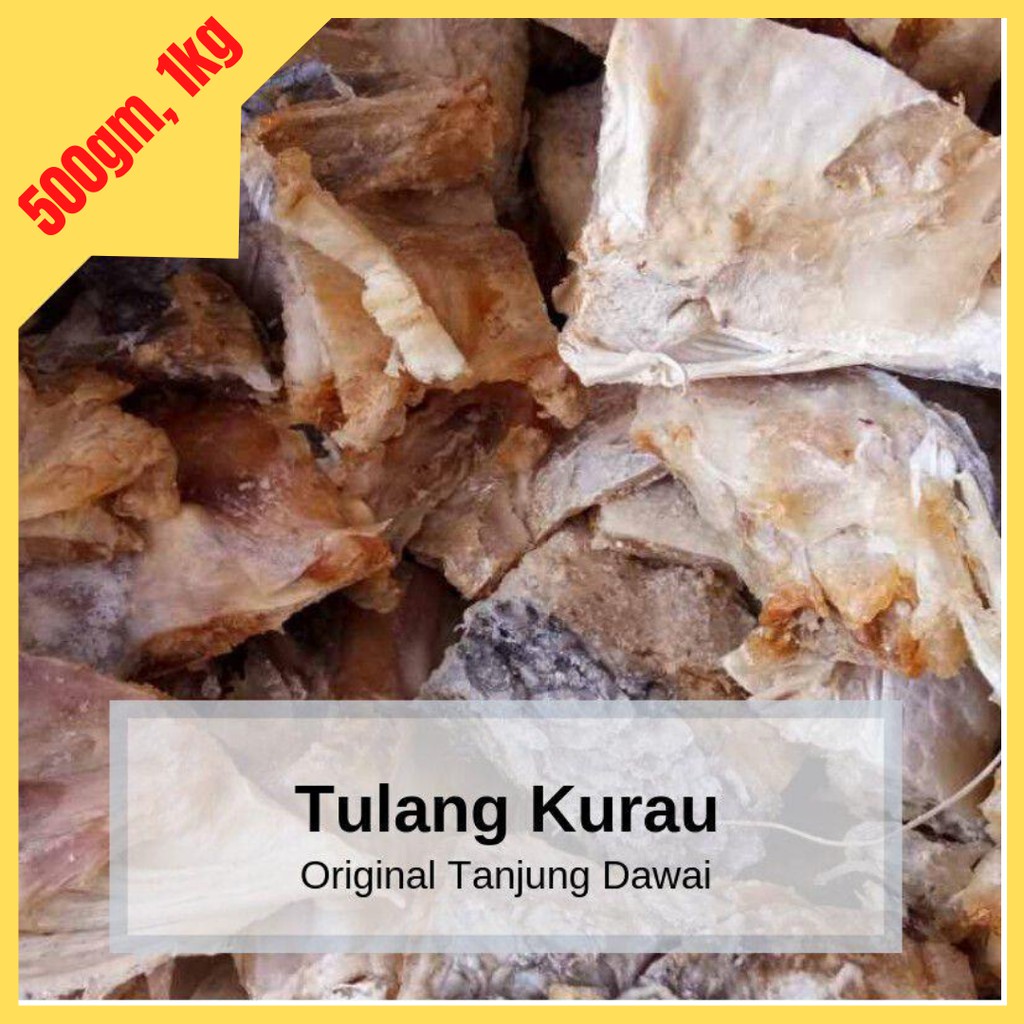 Tulang Ikan Masin Kurau Tanjung Dawai Salted Fish Bone Threadfish ...
