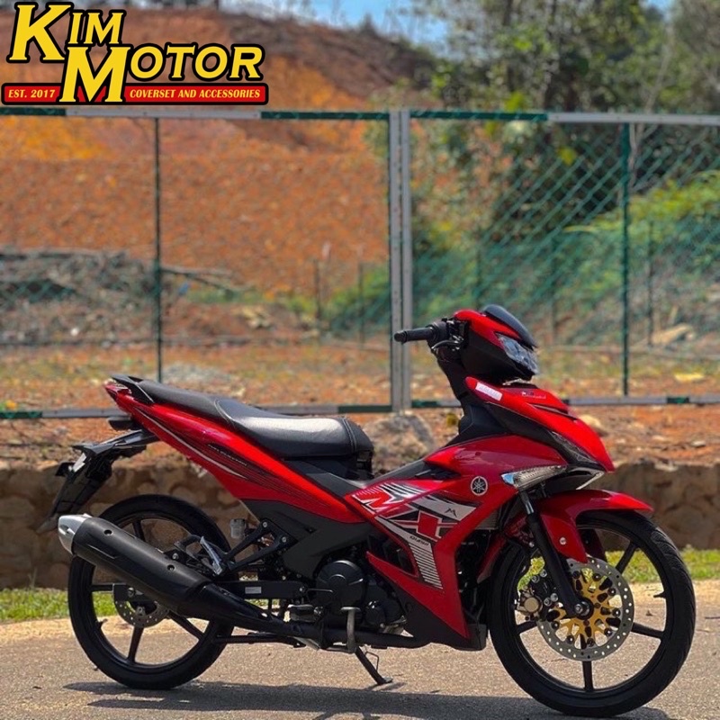 COVERSET Y15 V1 V2 ORIGINAL VELOZI MXKING 150 MERAH RED SUN STRIPE TANAM | Shopee Malaysia