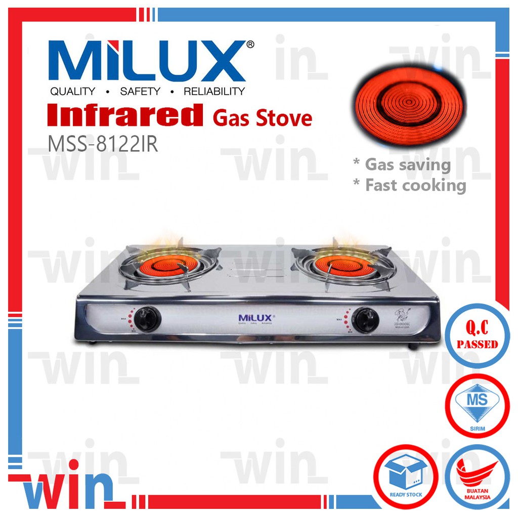 Milux Infrared Gas Cooker (MSS-8122IR) | Shopee Malaysia