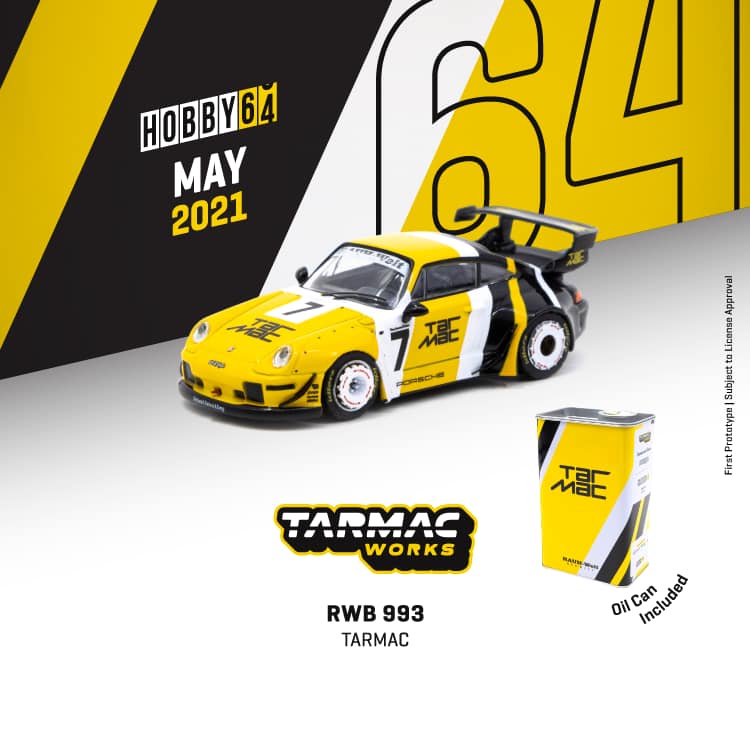TARMAC WORKS 1/64 RWB 993 Tarmac Works special edition with oil can ...