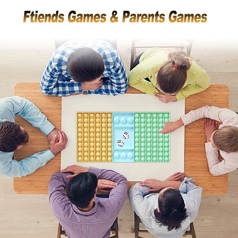 Bubble Push Rainbow Pop it fidget toys Jumbo Toy for Kids Rainbow Chess ...