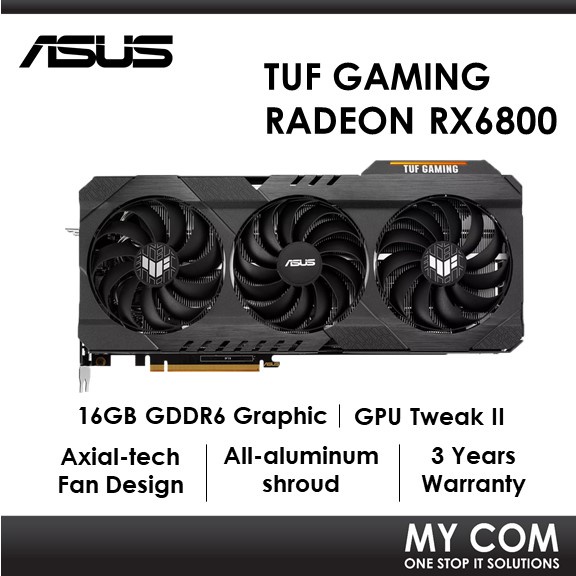 Asus TUF GAMING Radeon RX 6800 16GB GDDR6 RGB Graphic Card With All ...