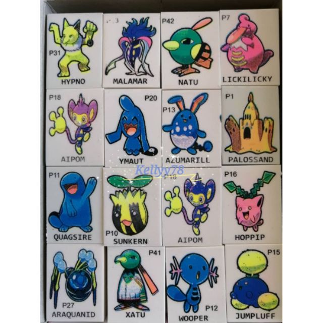 48 Pcs POKEMON Fancy Erasers | Shopee Malaysia