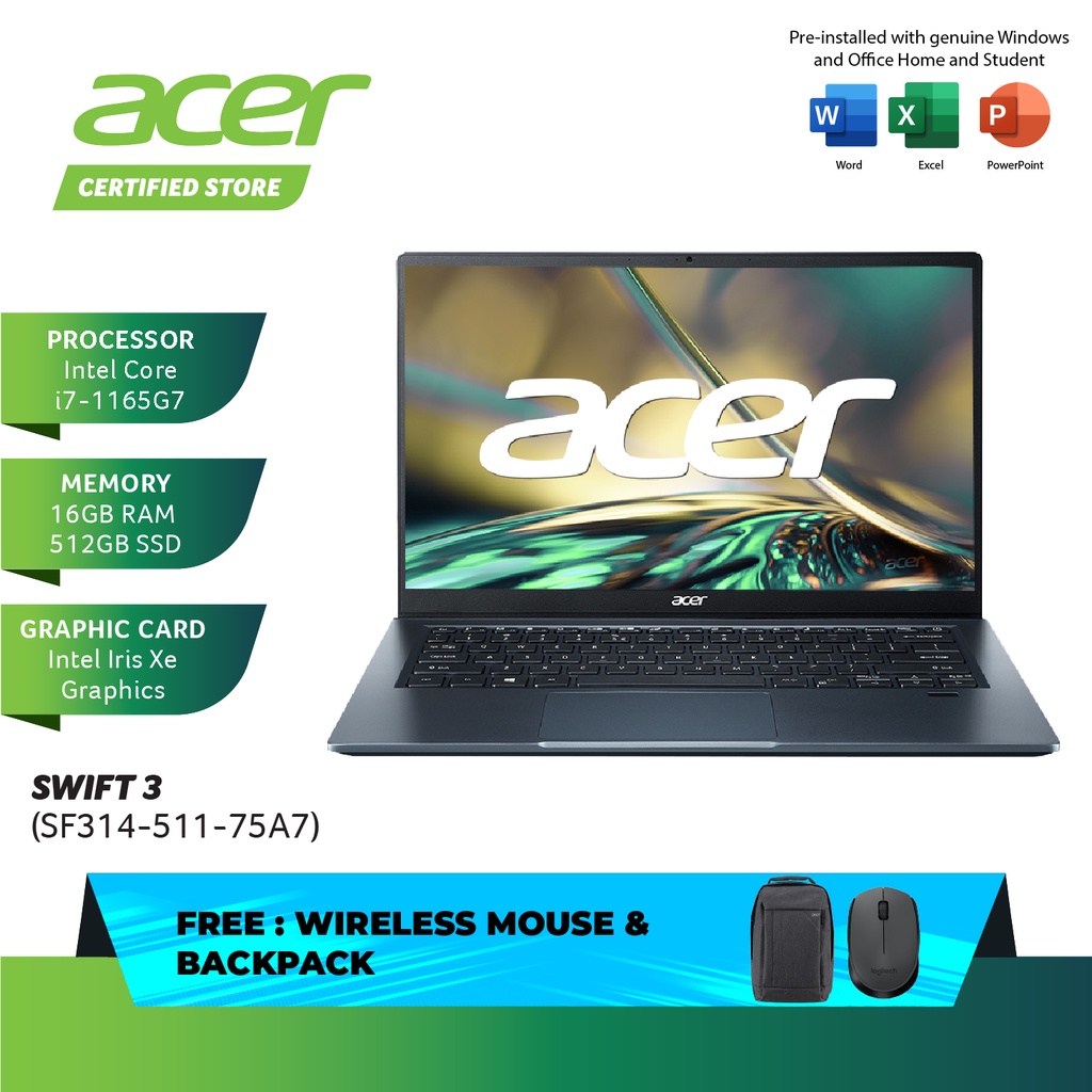 Acer Swift 3 SF314-511 Price in Malaysia & Specs - RM3299 | TechNave
