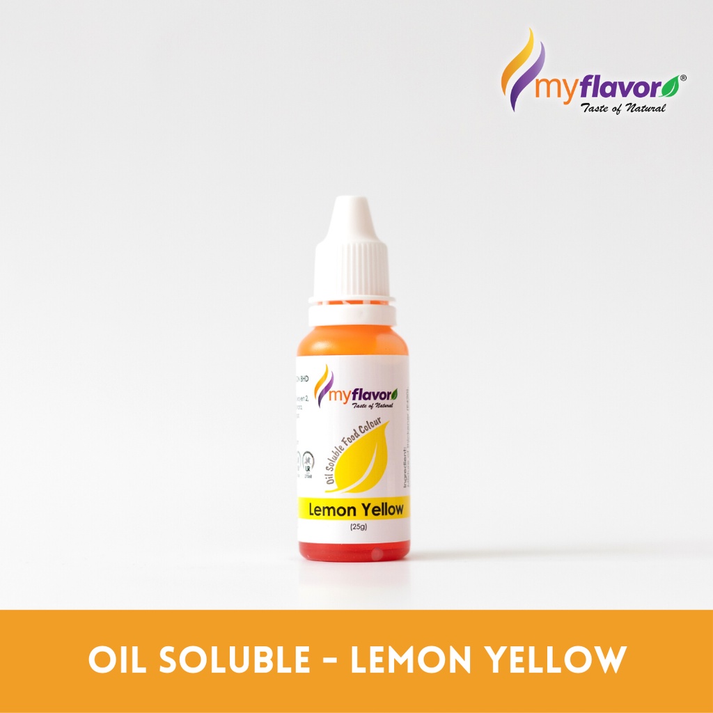 Lemon Yellow - Oil Soluble Food Colouring | Shopee Malaysia