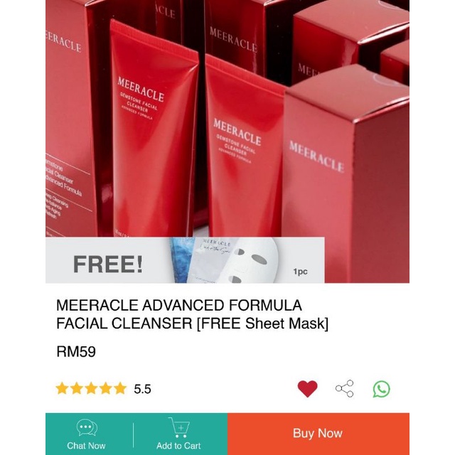 MEERACLE Advance Formula ( Free Sheet Mask ) | Shopee Malaysia