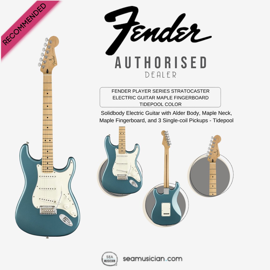 FENDER PLAYER SERIES STRATOCASTER ELECTRIC GUITAR MAPLE FINGER BOARD ...