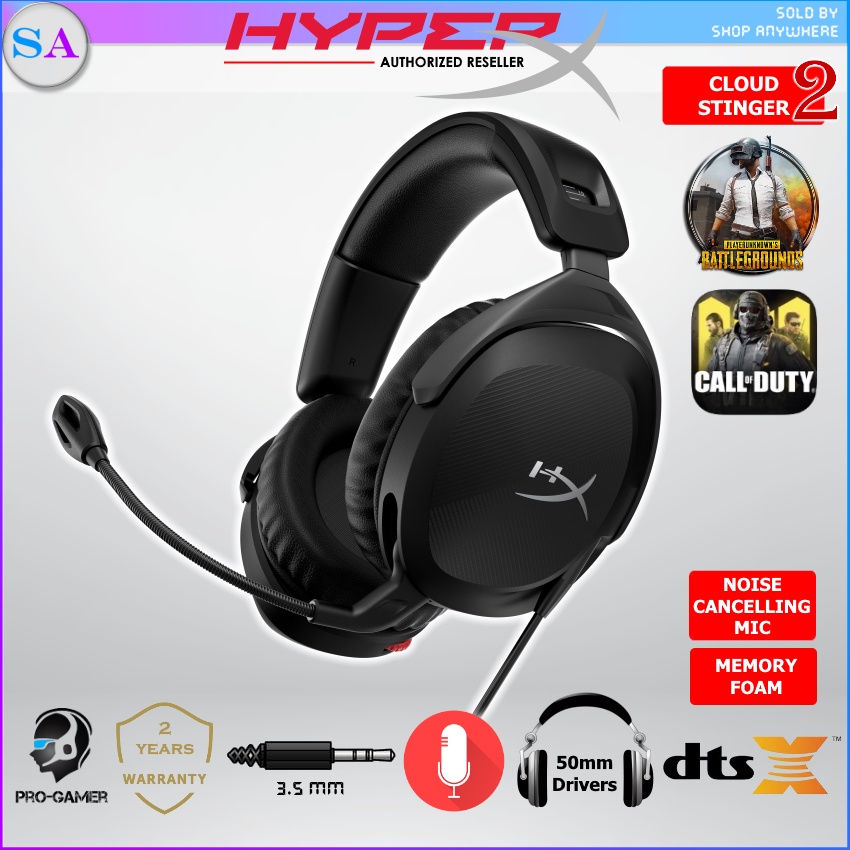 HYPERX CLOUD STINGER 2 DTSX PC GAMING HEADSET (519T1AA) | Shopee Malaysia