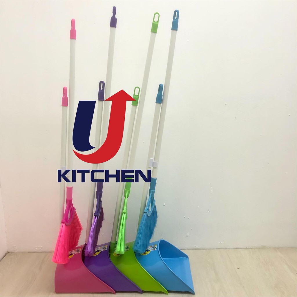 Broom and Dustpan Set Cleaning Combination / Penyapu & Penyodok Set ...