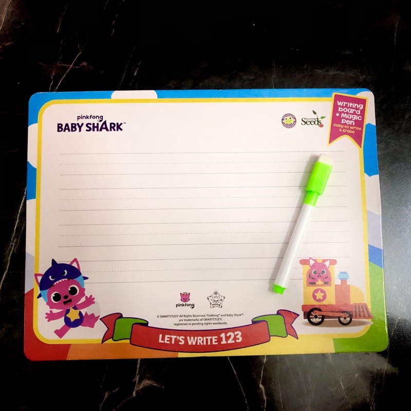 Early Education Pinkfong Baby Shark Writting Board | Shopee Malaysia