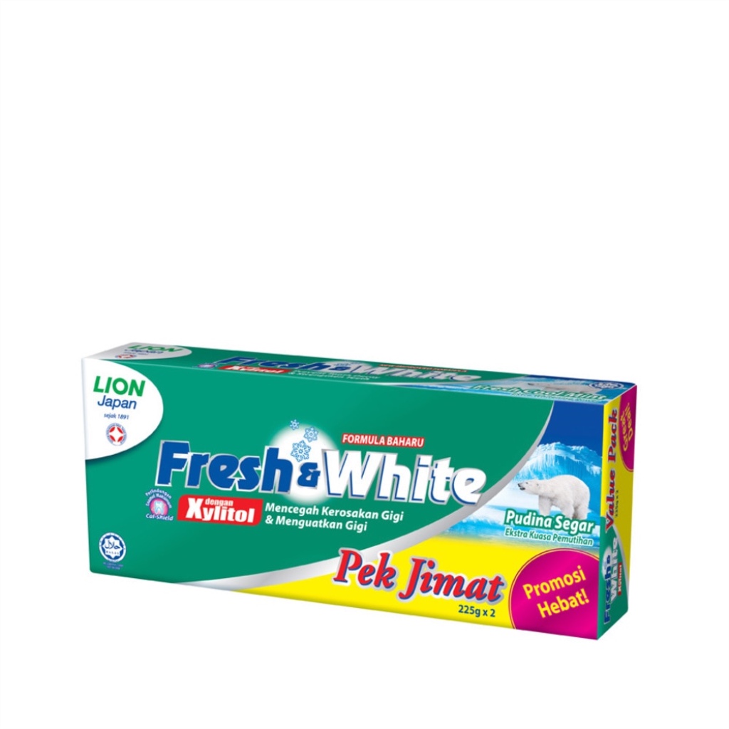 FRESH & WHITE Fresh Cool Mint 2 x 225g | Shopee Malaysia