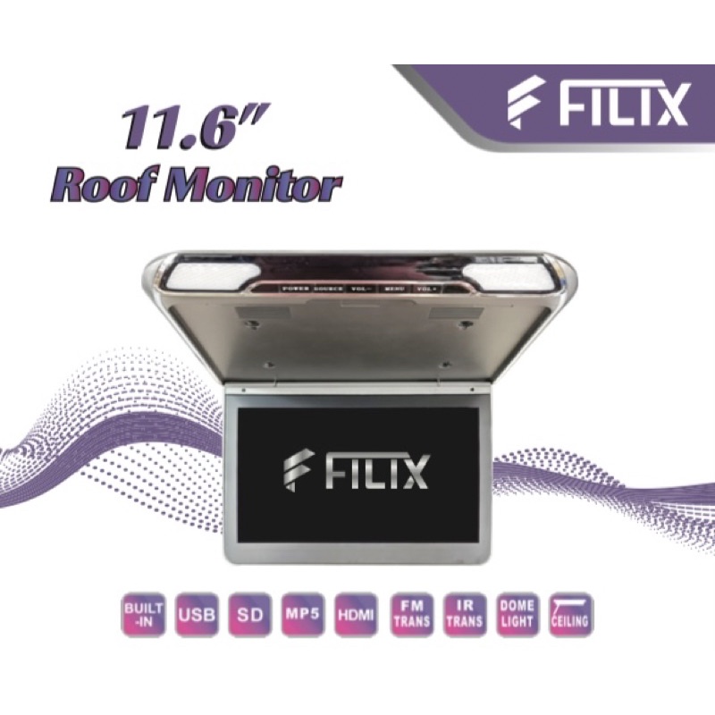 FILIX FL-116MP5 11.6 Inch car roof monitor led ips screen Full HD ...