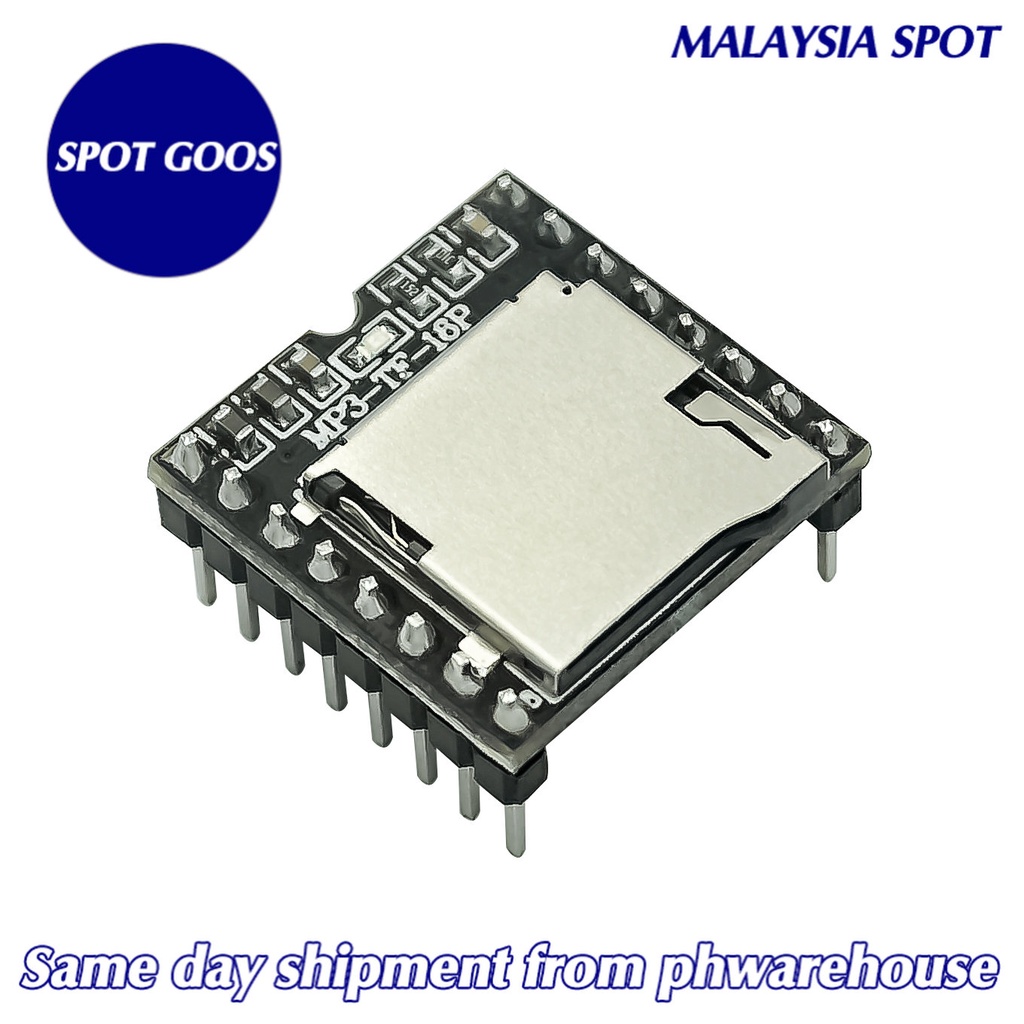 Mini Mp3 Player Tfplayer Dfplayer Uart Serial Tx Rx Button Io Compatible Arduino Uno