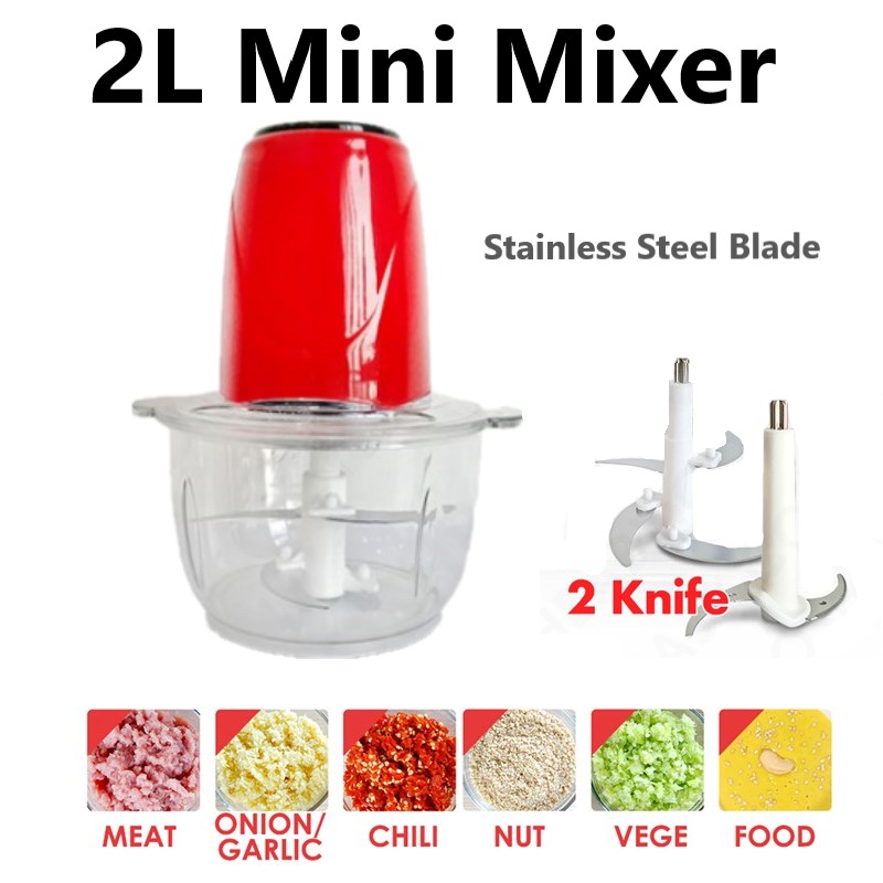 Chopper blender~chopper blender mini~ 2L Mini Mixer Electric Meat ...