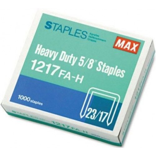MAX HEAVY DUTY 5/8" STAPLES 1217 FA-H / ML (23/17) | Shopee Malaysia