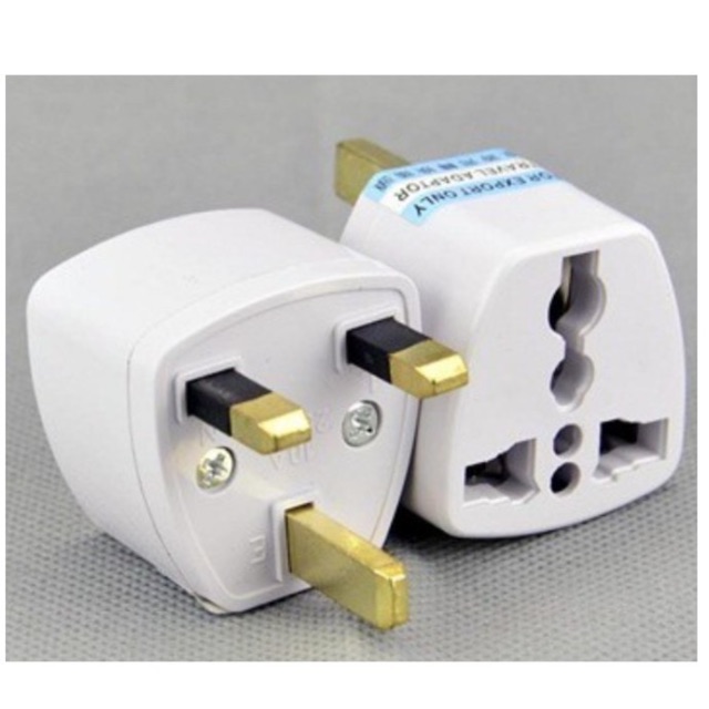 Universal 3Pin UK HK AC Travel Power Plug US/EU/AU To UK/HK 3 Pin ...