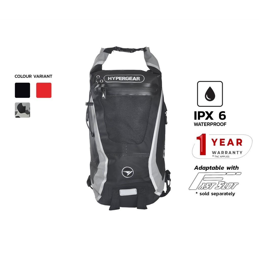 Hypergear Dry Pac Tough 20L Fast Slot Adapt Waterproof Durable Hiking ...