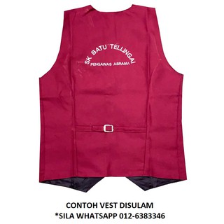 VEST PENGAWAS HARGA BORONG / READY STOCK - VEST SEKOLAH - SEKOLAH ...