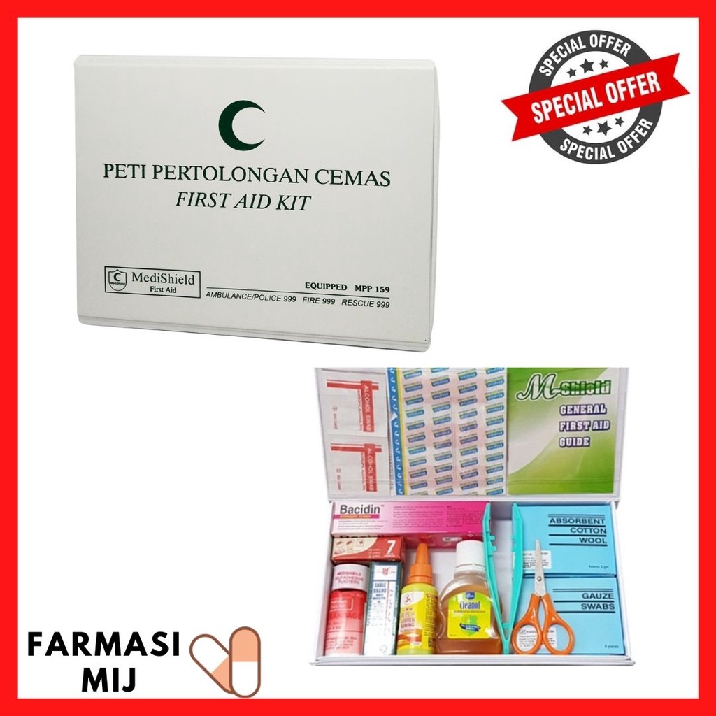 MEDISHIELD FIRST AID KIT EQUIPPED/EMPTY | Shopee Malaysia