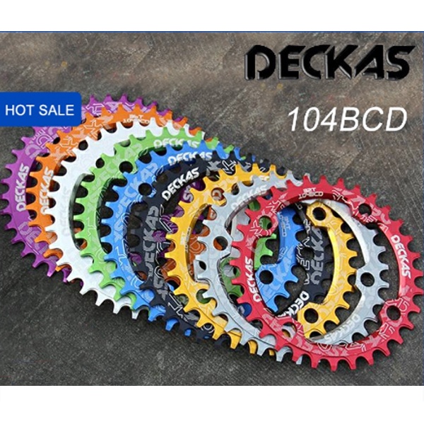 Deckas 104BCD 32T/34T/36T/38T Chainring Round/Oval Narrow Wide Chainring MTB Mountain Bike ...
