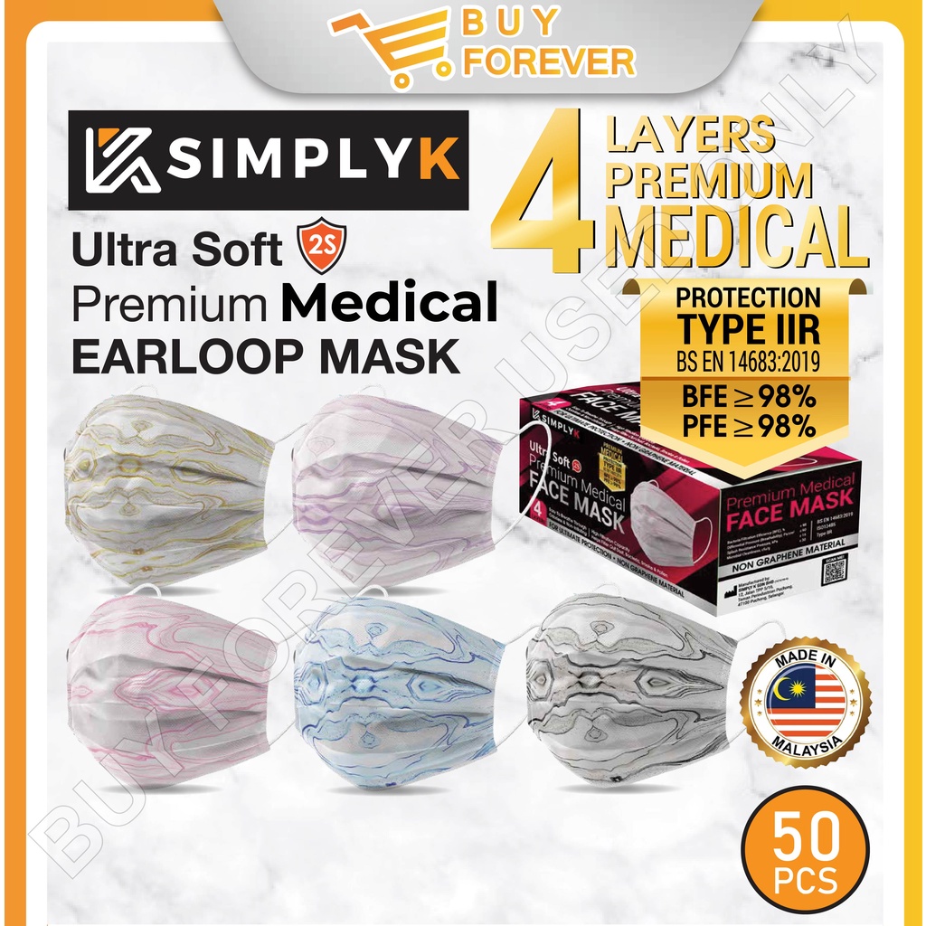 【KL Rdy Stock】SimplyK COLOR 3 Ply MASK BFE