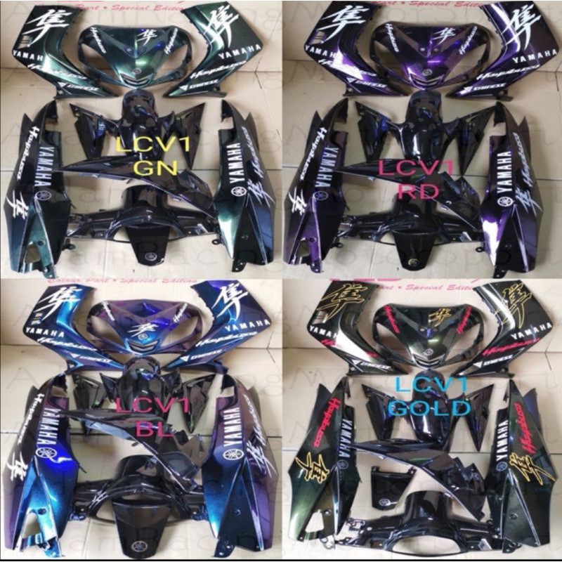 Genuine HLD Yamaha LCV1 / LC135 V1 HAYABUSA Sticker Tanam Coverset ...
