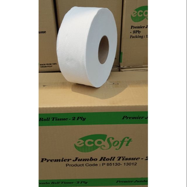 JRT Ecosoft Jumbo roll tissue 130VP (12roll) | Shopee Malaysia
