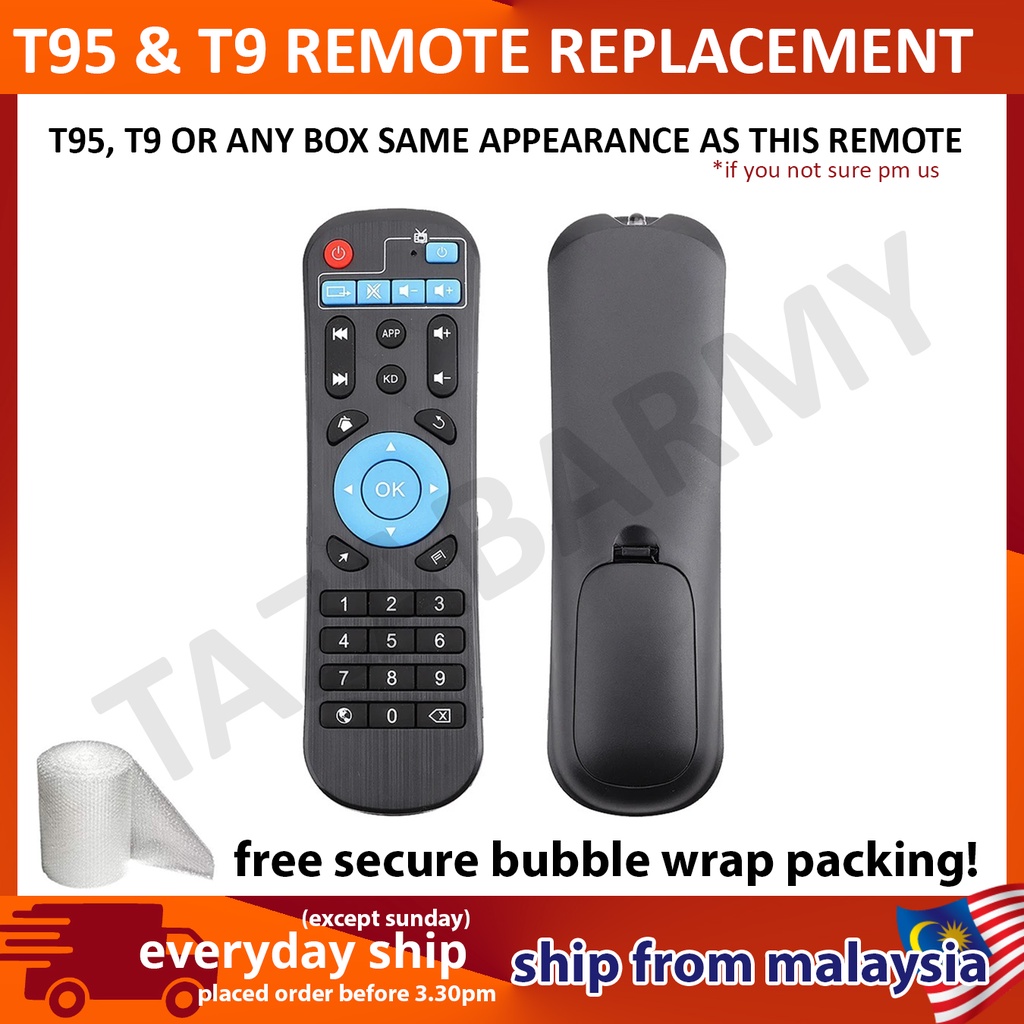 T95 S912 T95Z Remote Control Replacement Android Smart TV Box IPTV ...