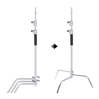 Foto Heavy Duty C Stand with Rubber Base For Photography Adjustable ...