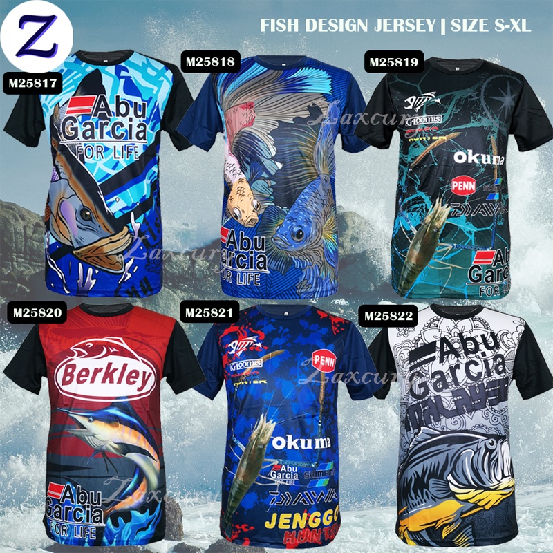 Unisex Ikan Memancing Design Tshirt Fishing Fish Design | Size S-XL ...