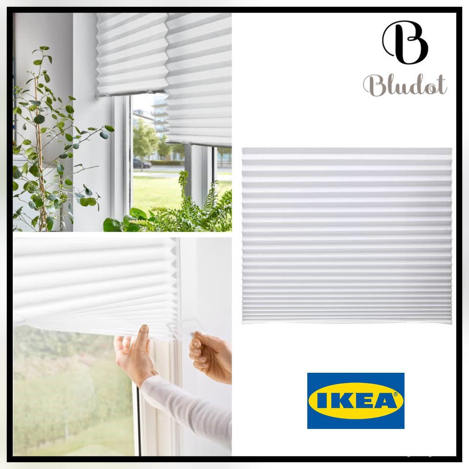 Ikea schottis blind pleated blind white 90x190cm bidai berlisu ikea ...